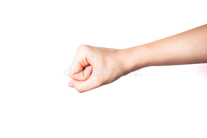 Woman's Hand Fist Gesture Back Side Stock Photos - Free & Royalty-Free ...