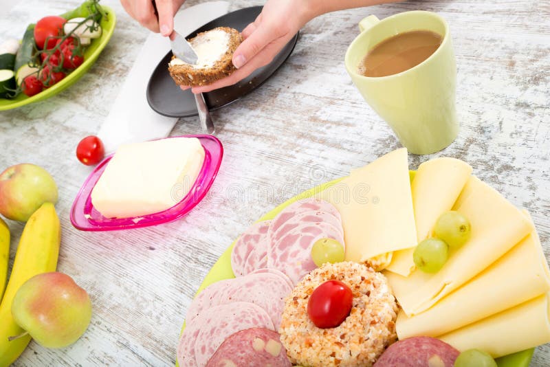 A woman s hand with food stock image. Image of healthy - 74619697