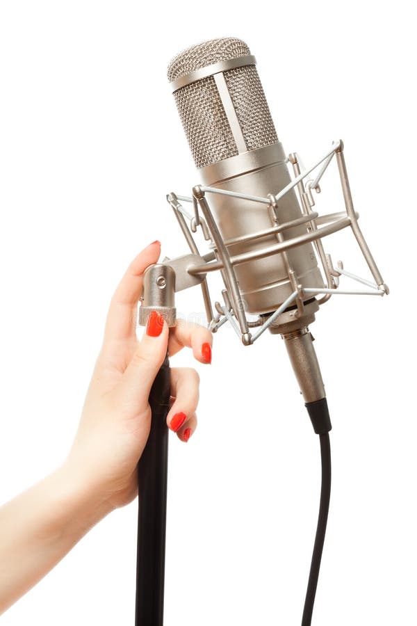 Womans Hand Holding Microphone Stock Photo - Image of journalist ... Womans Hand Holding Microphone Stock Photo - Image of journalist ...