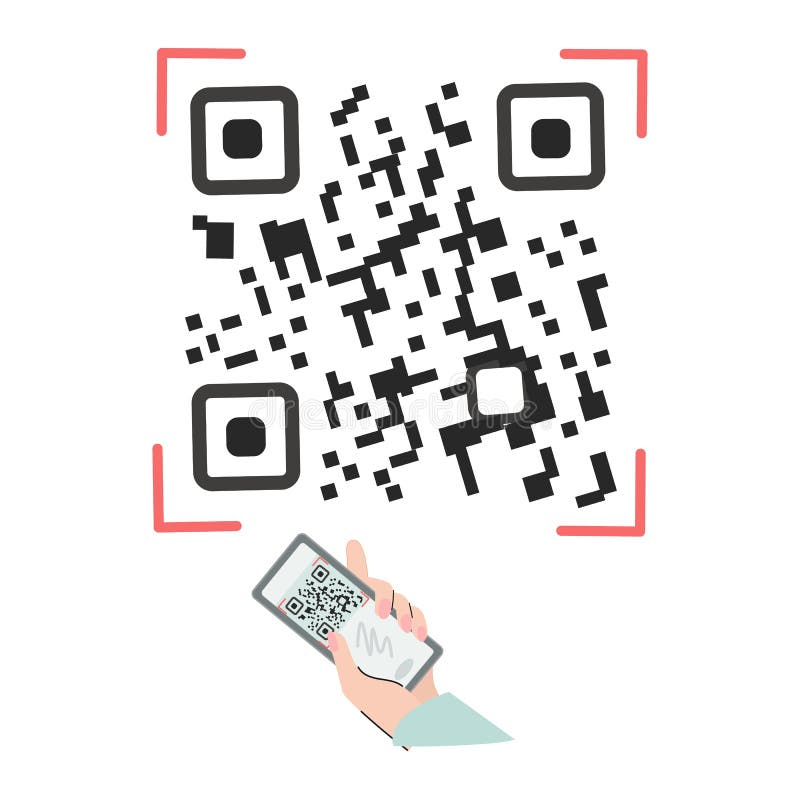 Scan Qr Code Your Phone Stock Illustrations – 156 Scan Qr Code Your ...