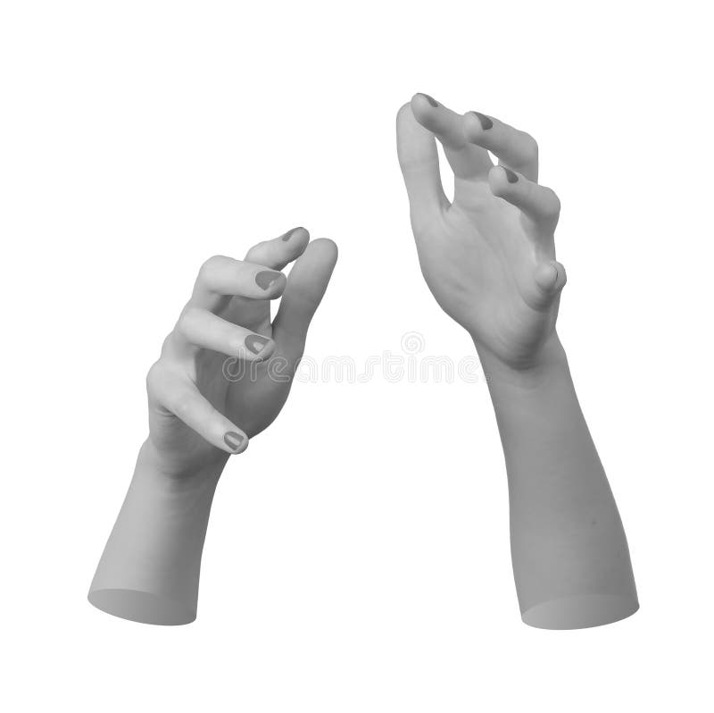 Woman& X27;s Hand Reaching Forward, Isolated on a White Background ...
