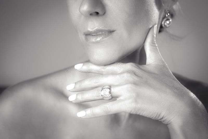 Woman s hand with ring stock photo. Image of woman, caucasian - 26774168