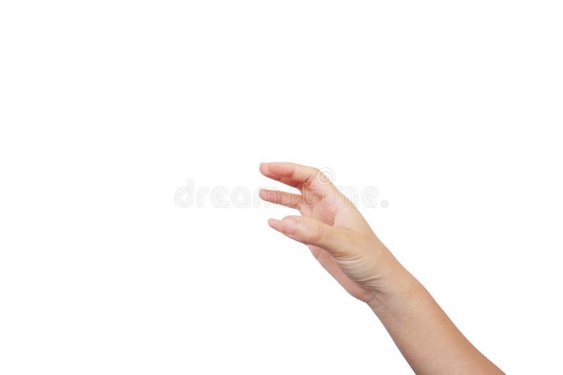 Man S Hand Showing an Outstretched Gesture To Grab Something Stock ...