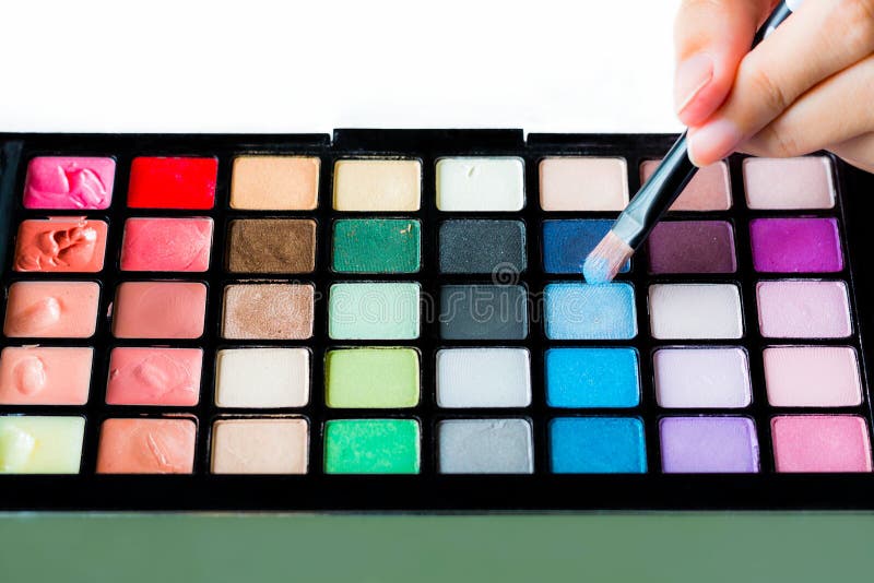 Eye shadow palette stock photo. Image of care, color - 221609192