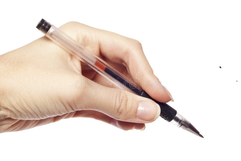 Woman s hand is writing stock image. Image of correspondence - 22662743