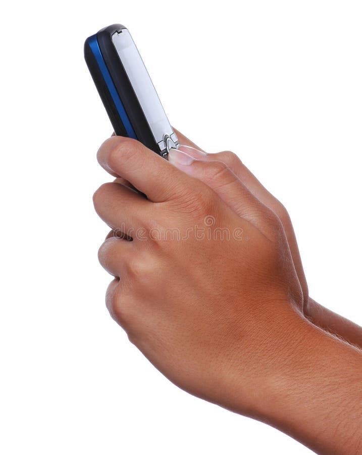 Woman S Hands Holding Cell Phone Stock Photo - Image of cellular ...