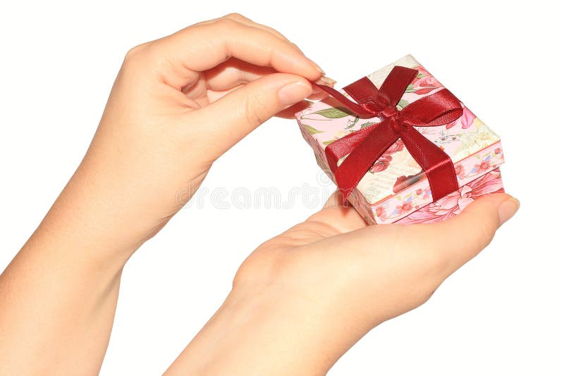 Man s hand holding a gift stock image. Image of color - 63481287