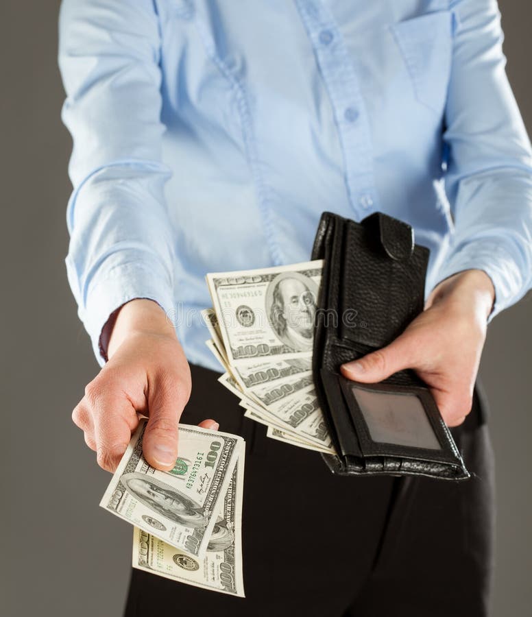 Woman s hands paying money stock image. Image of hand - 34073607