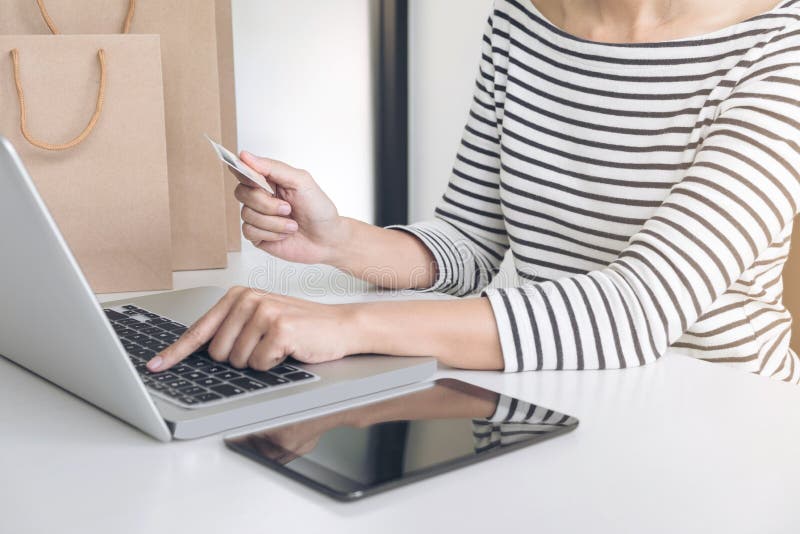 Man Using Credit Card Register Security Code Payments Online Shopping ... Man Using Credit Card Register Security Code Payments Online Shopping ...