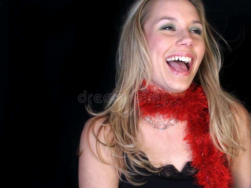 Woman s Laughter stock photo. Image of happiness, laughter - 1224772