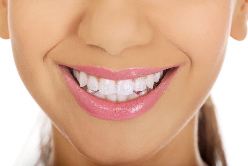Woman S Mouth with Perfect Smile. Stock Image - Image of health ...