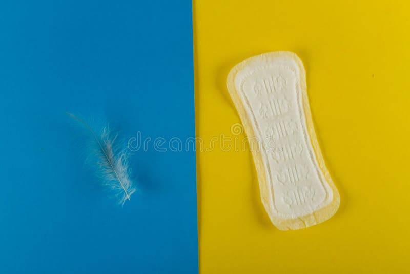 Woman s pad with feather stock image. Image of female - 162795577