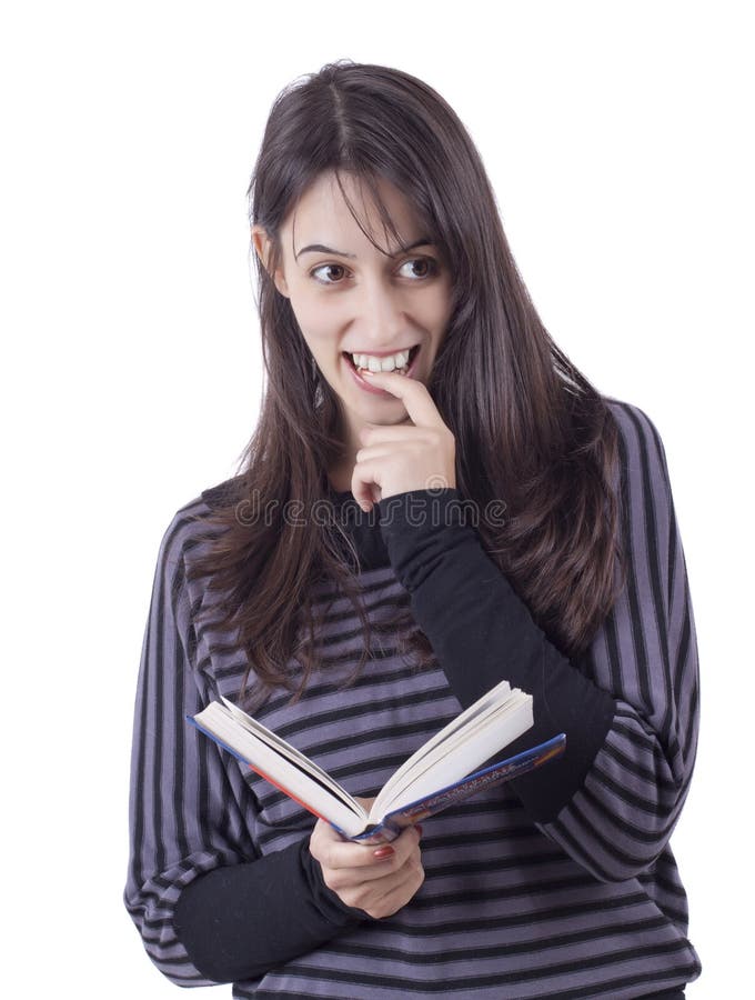 Woman s reading a book stock image. Image of bright, concept - 22956751