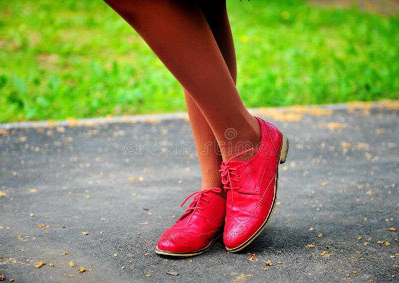 Woman s red shoes stock image. Image of summer, classic - 71961997