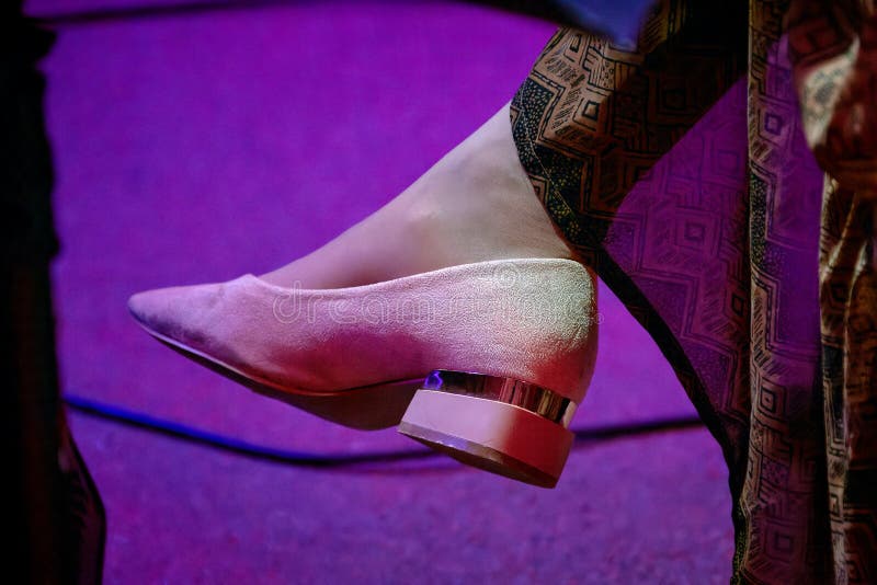 Woman S Right Foot in a Shoe Stock Photo - Image of adult, feminine ...