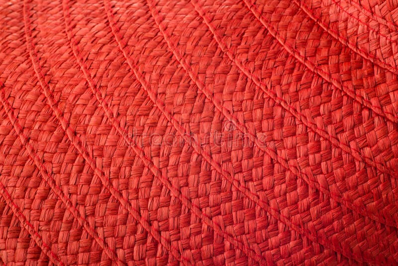 Woman`s Summer Red Straw Hat Texture Stock Image - Image of protection ...