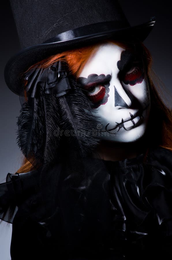 Woman satana stock photo. Image of holiday, halloween - 34664892