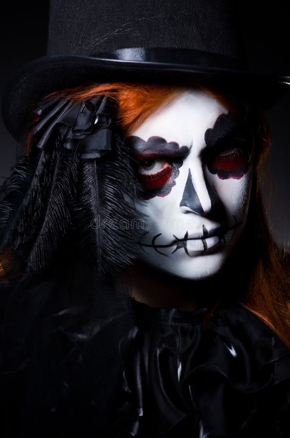 Creepy queen. stock image. Image of grim, face, death - 36380481