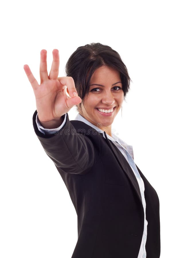 Woman Satisfied with Results Stock Image - Image of expression, smart ...