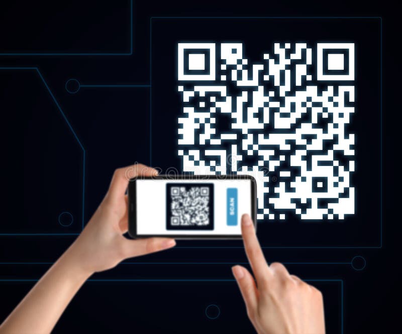 Person Scanning Qr Code Stock Illustrations – 307 Person Scanning Qr ...