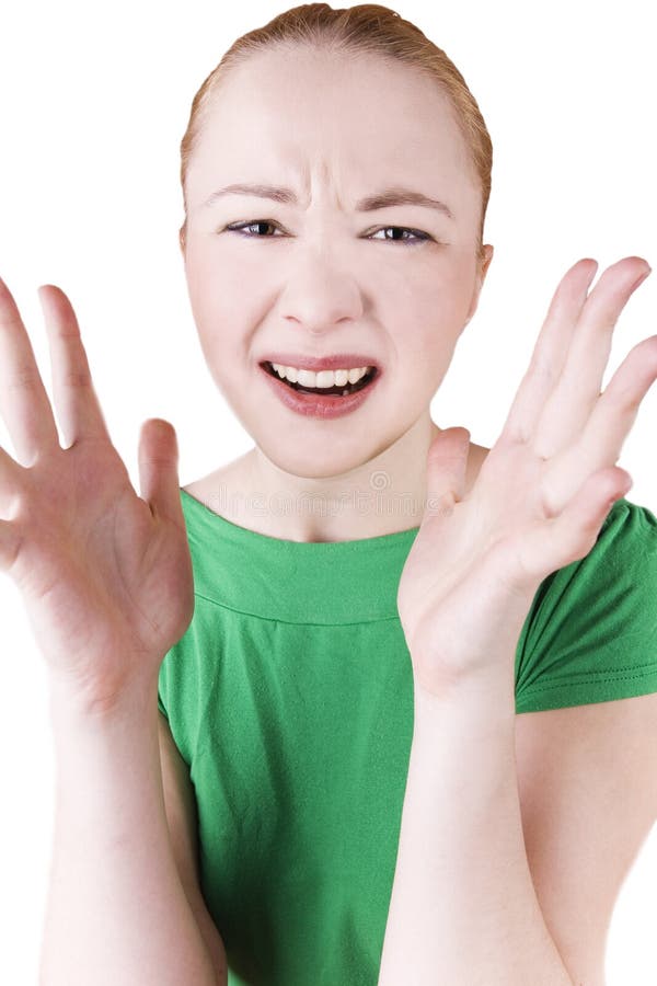 Woman scared stock image. Image of ache, beauty, expression - 7750957