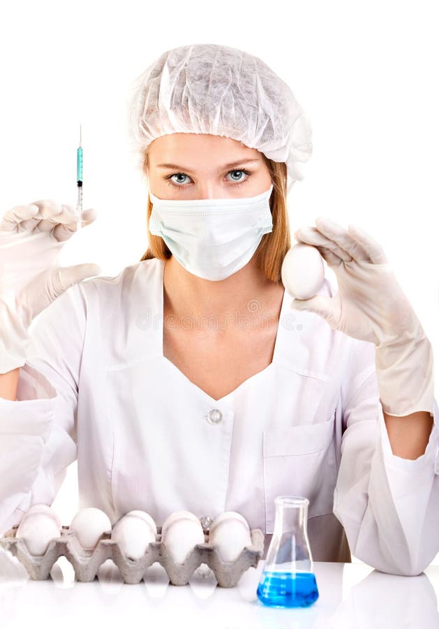 Scientist with Syringe and Onion Stock Image - Image of doctor ...