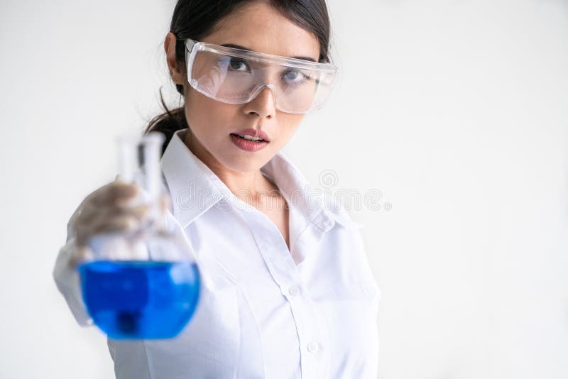 Scientist Working in Biochemistry Laboratory. Stock Photo - Image of ...