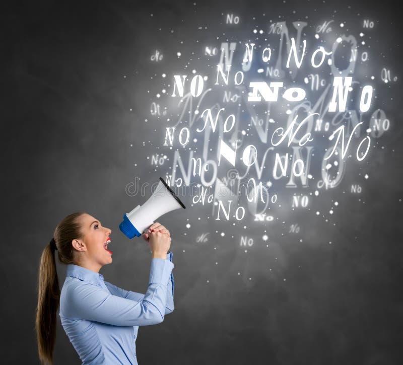 Woman screaming no stock image. Image of emotion, expression - 76664989