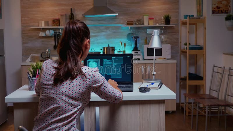 Woman Scrolling Programming Security Hacking Code Data Stock Video Video Of Coding Programer