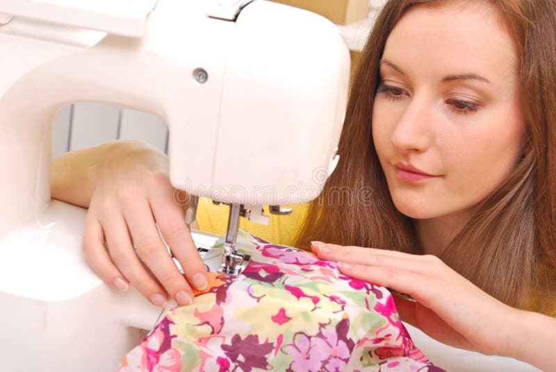 Woman seamstress work stock image. Image of blouse, person - 32111545