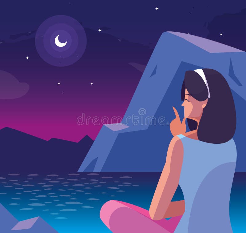 Observing Nightscape Stock Illustrations – 3 Observing Nightscape Stock ...