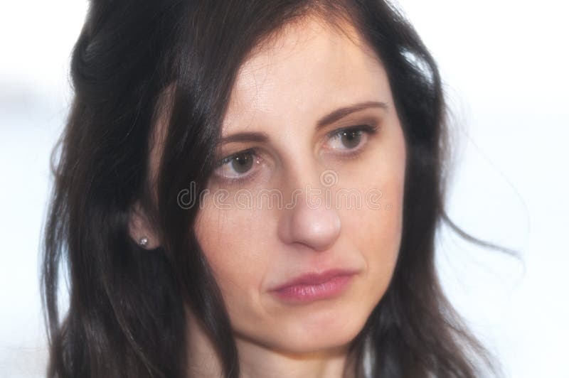 Woman with serious look stock photo. Image of beautiful - 64766508