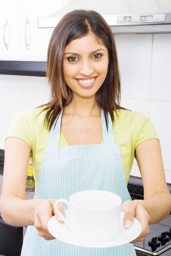 Woman serving tea stock image. Image of chef, enjoying - 10311891