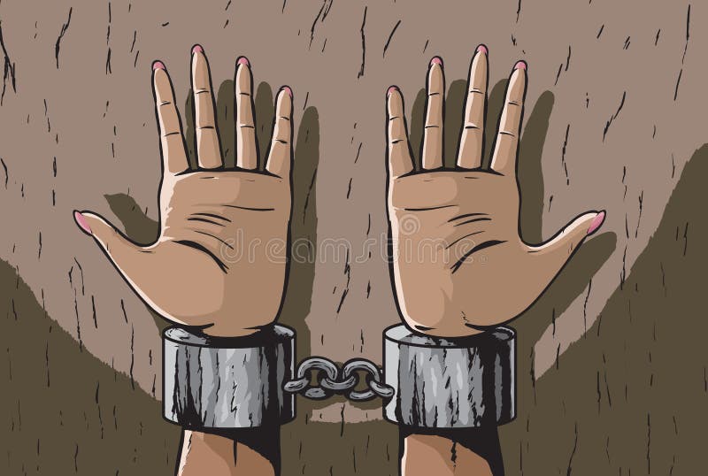 Woman with Silence Sign Pop Art Illustration Stock Vector ...