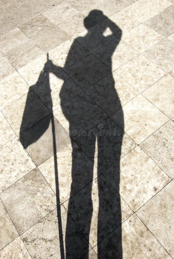 Woman Shadow, Black Light and Silhouette Stock Photo - Image of shape ...
