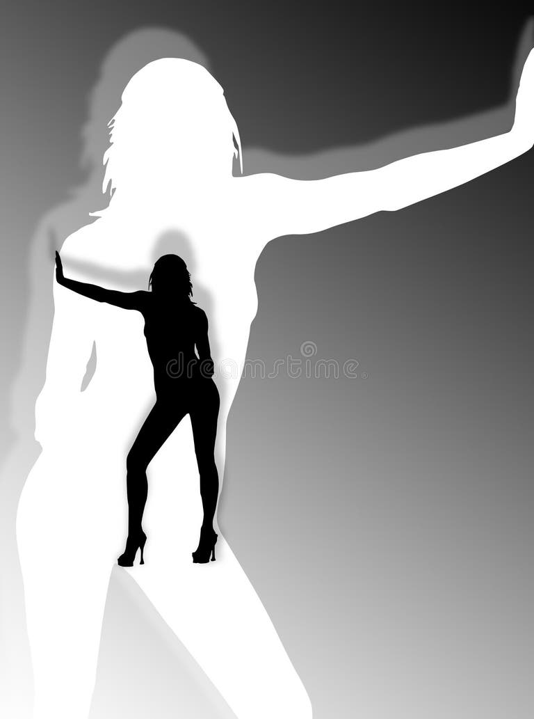 Girl Poses Shadow Stock Illustrations – 785 Girl Poses Shadow Stock ...