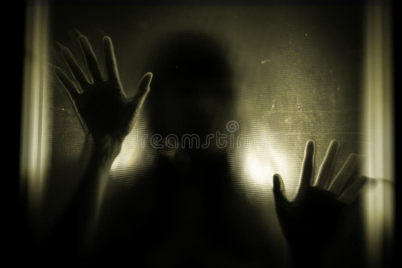 Woman Shadow with Zoom Motion Blur. Stock Photo - Image of ghost ...