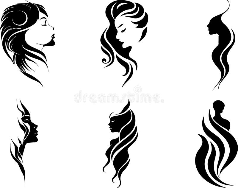 Woman Shape Image Set with Illustration Stock Vector - Illustration of ...