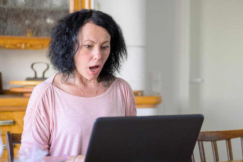 Woman with a Shocked Emotion Stock Photo - Image of work, shocked ...