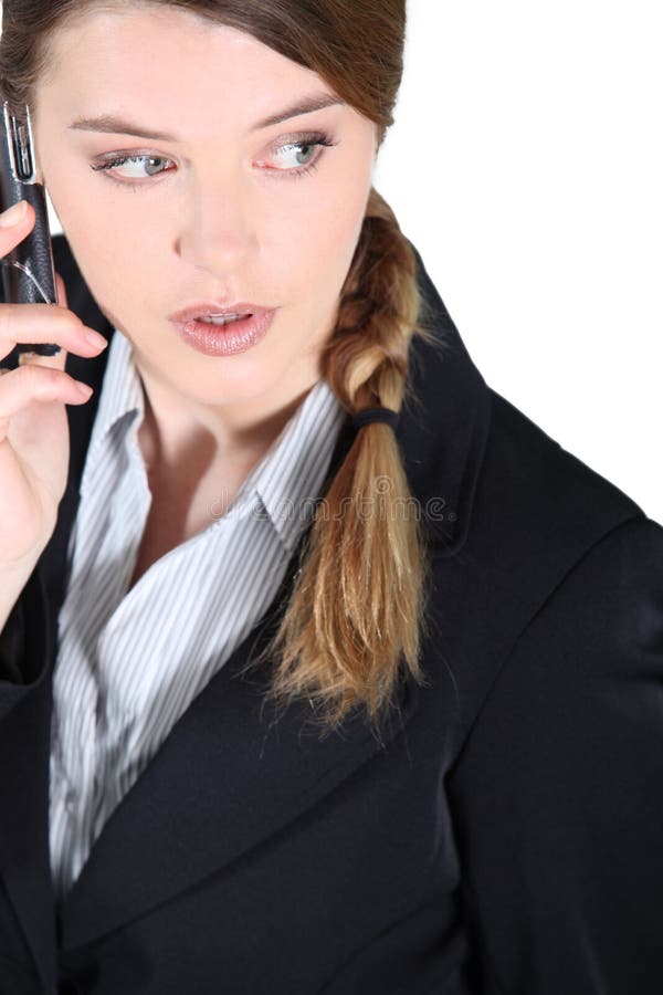 Woman shocked on the phone stock image. Image of mobile - 36896777