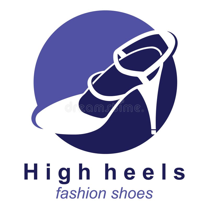 Woman Shoe ,High Heel Logo Vector Template Stock Illustration ...