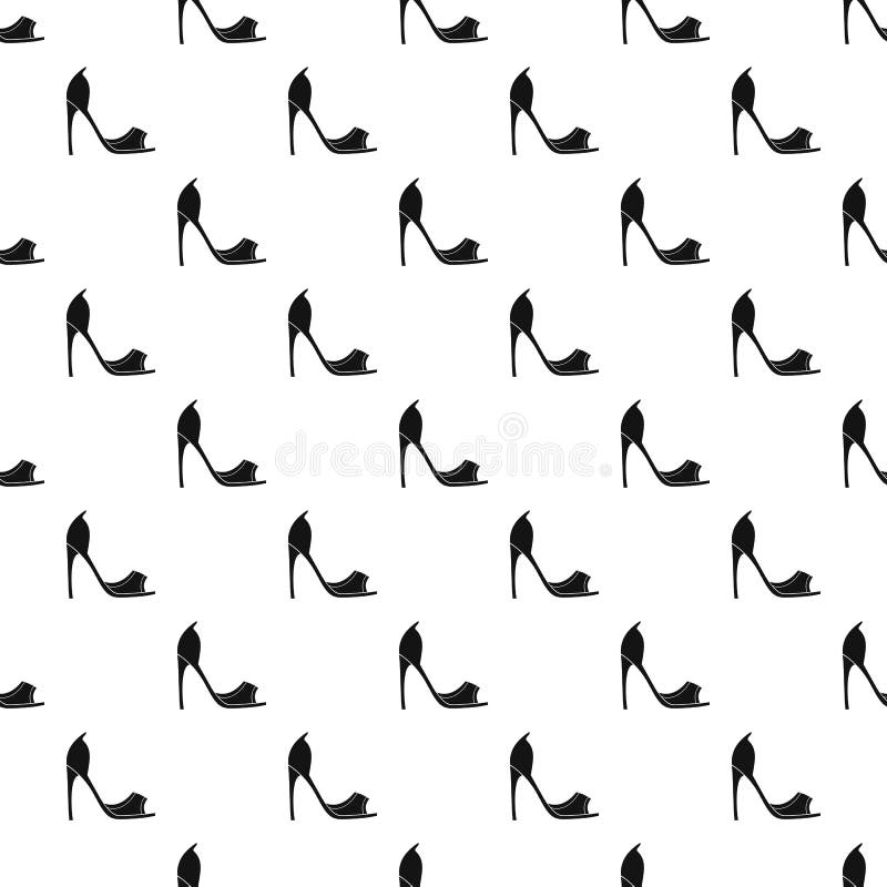 Woman Shoes Pattern Vector Seamless Stock Vector - Illustration of ...