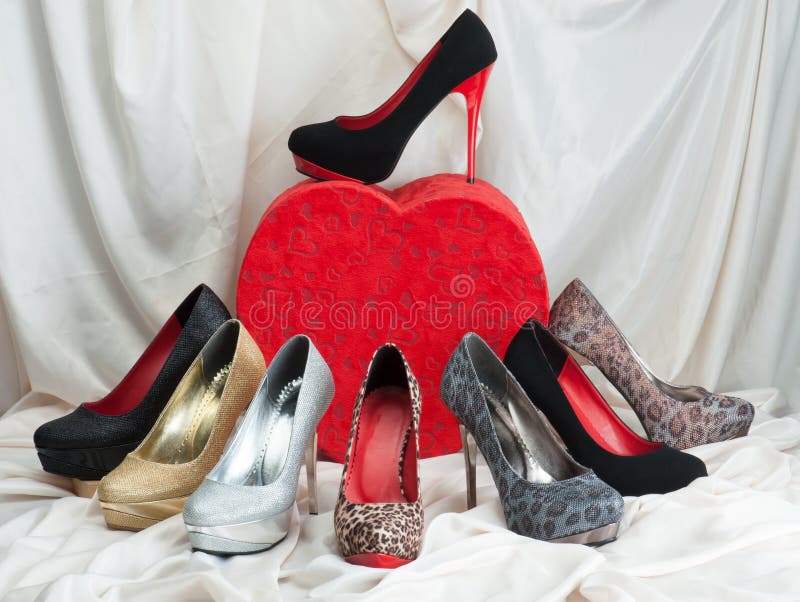 Woman shoes stock photo. Image of shoes, femininity, gift - 49164866