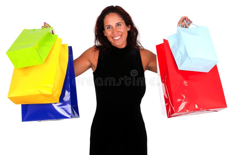 Woman Shopping stock photo. Image of smile, horizontal - 33481298