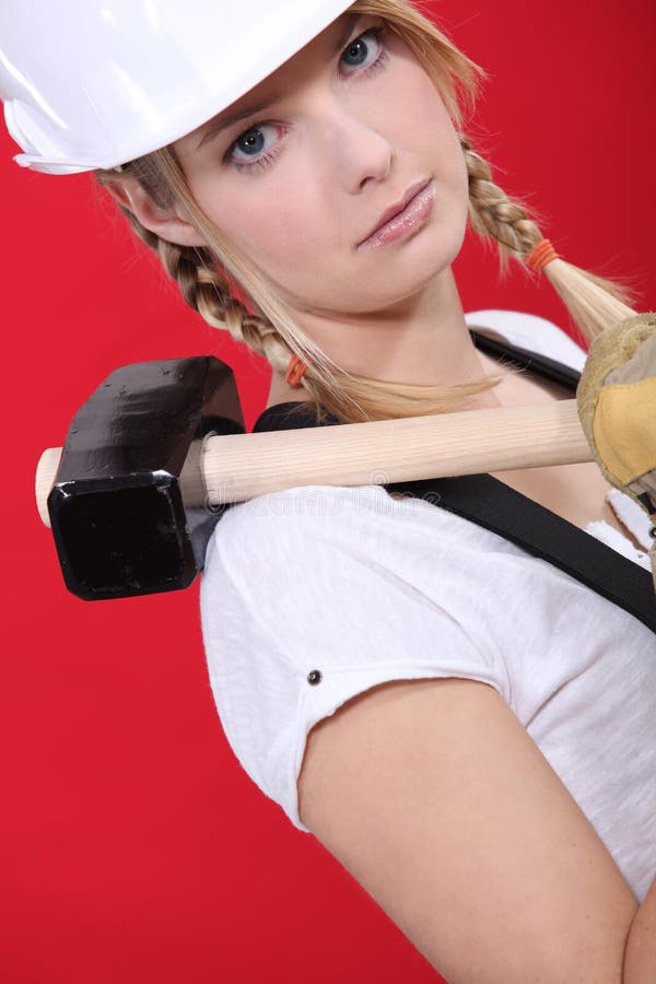 Woman with Shoulder Harness Stock Photo - Image of braids, shoulder ...