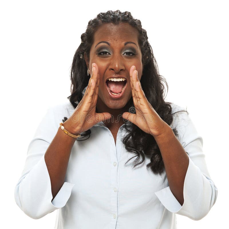 Woman shouting stock photo. Image of performance, workplace - 21333402