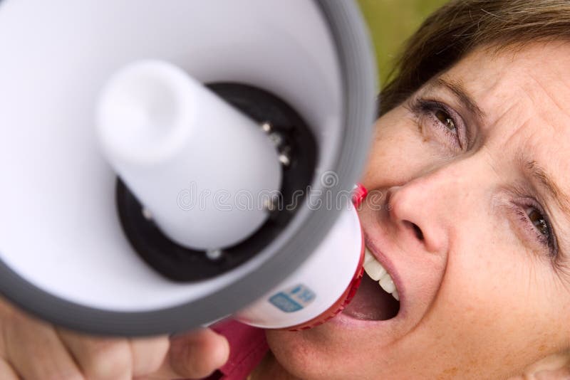 Shouting into the ear stock photo. Image of caucasian - 1220474