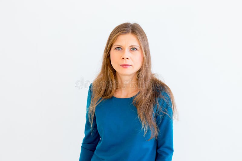 Woman showing emotions stock photo. Image of model, portrait - 114518892