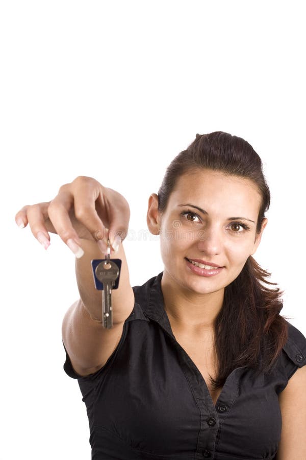 Miss with the car keys stock photo. Image of laugh, blond - 3425690