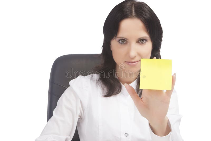 Close Up of Hand Pointing To Sticker on Flip Chart Stock Photo - Image ...